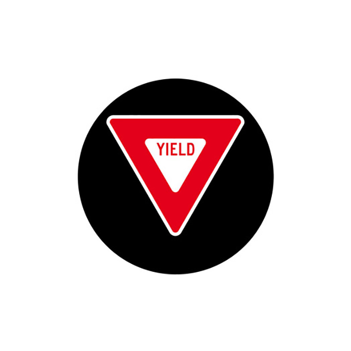 LUMEN FLOOR SIGN SLIDE: YIELD