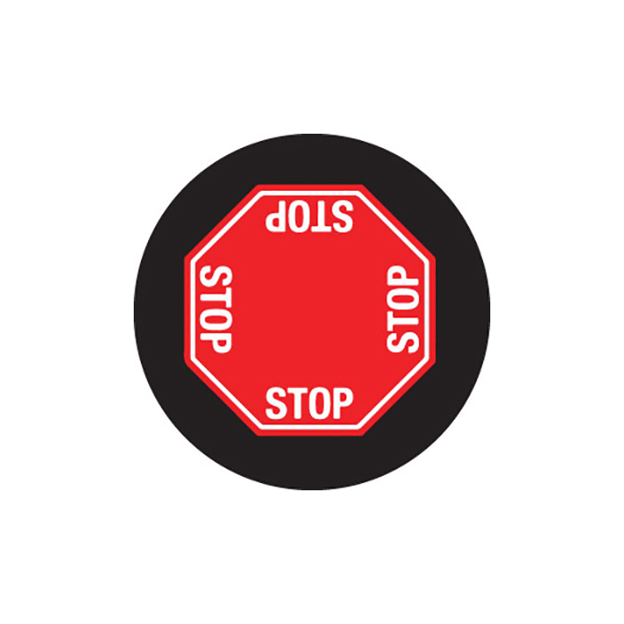LUMEN FLOOR SIGN SLIDE: STOP SIGN 4 WAY