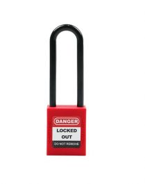 Red LOTO Padlock 76 mm Nylon Shackle Saudi Arabia